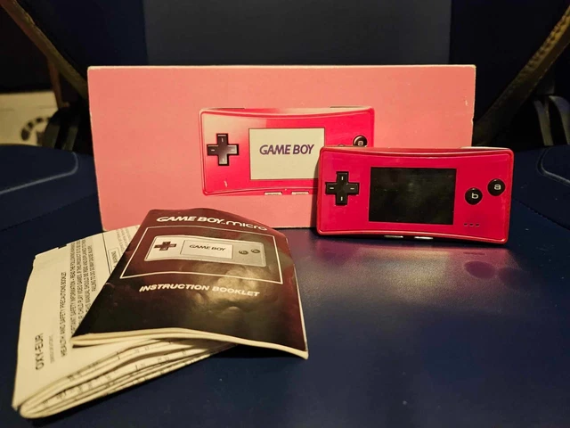 NINTENDO GAMEBOY MICRO Console Pink Boxed No Charger PAL £125.52 ...
