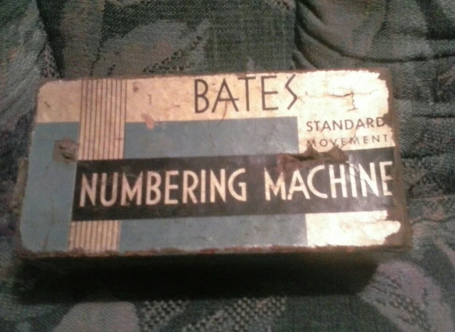 BATES NUMBERING MACHINE Multiple 4 Movement 6 Wheel Style E in Box ...