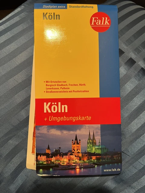 FALK CITY MAP mappa della città COLONIA EXTRA piegatura standard 18 ...