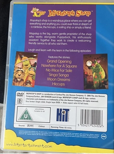 MOPATOPS SHOP DVD Grand Opening Oop Rare Jim Henson Childrens Cartoon ...
