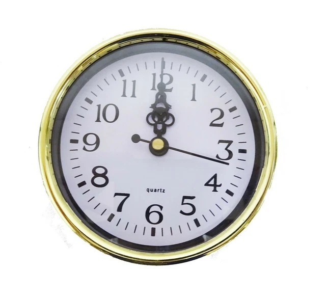 RV WALL CLOCK Gold 100mm Quartz Caravan Motorhome BOAT AVAN ALAM JAYCO ...