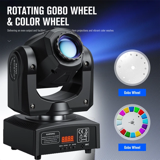 120W LED MOVING Head Light RGBW Gobo Beam Spot Stage Lighting Party DJ ...
