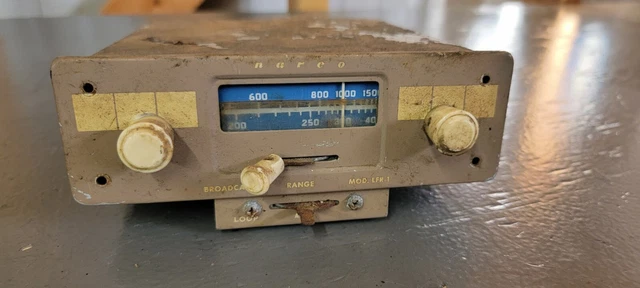 VINTAGE NARCO LFR-1 Aircraft Radio VHF Receiver & Transmitter Avionics ...