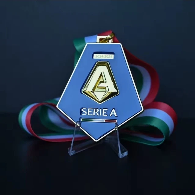 MEDAGLIA SCUDETTO SERIE a 2024/2025 napoli con nastro EUR 88,00 ...