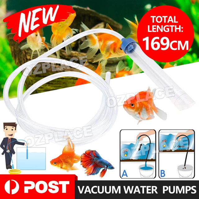 FISH TANK CLEANER Syphon Aquarium Gravel Cleaner Siphon Aquarium Water ...