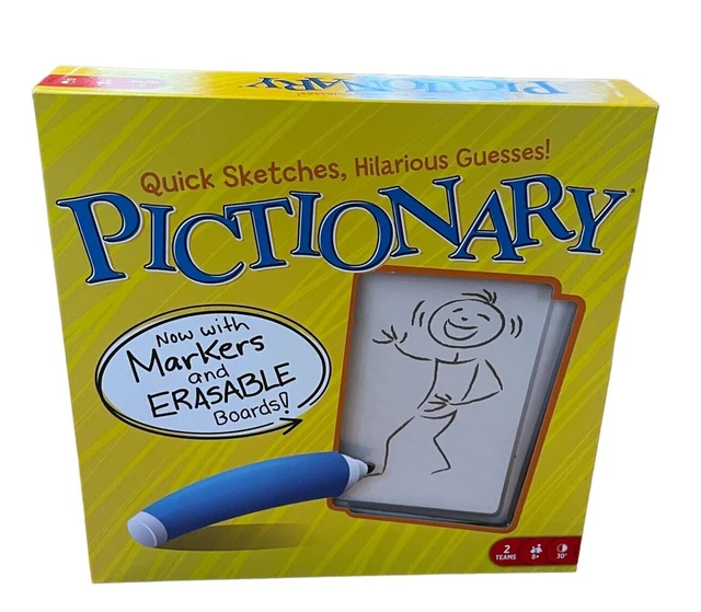 MATTEL PICTIONARY BOARD Game Erasable Markers Quick Sketches Hilarious ... MATTEL PICTIONARY BOARD Game Erasable Markers Quick Sketches Hilarious ...