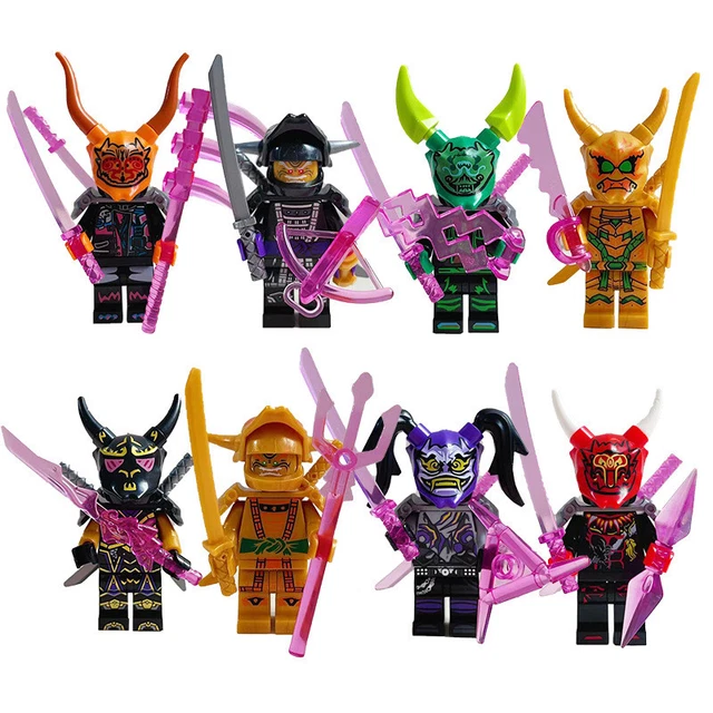 LEGO NINJAGO ONI Mini-Figures x8 - Brand New - Oni Mask Villains with ...