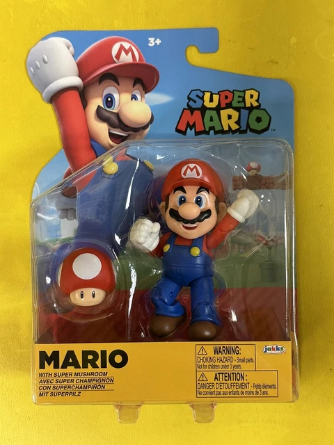 WORLD OF NINTENDO Wave 29 Super Mario Action Figure With Super Mushroom ...