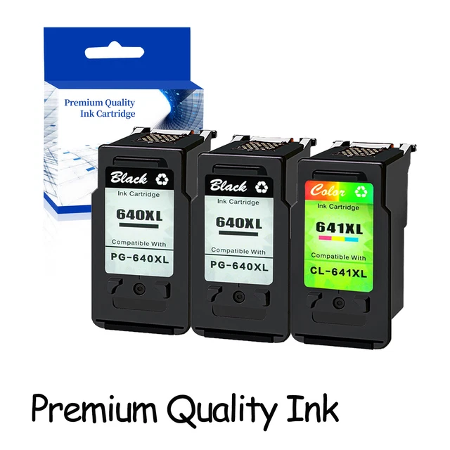 3X INK CARTRIDGE 640XL 641XL for Canon PIXMA MG3660 MG4160 MG4260 MX376 ...