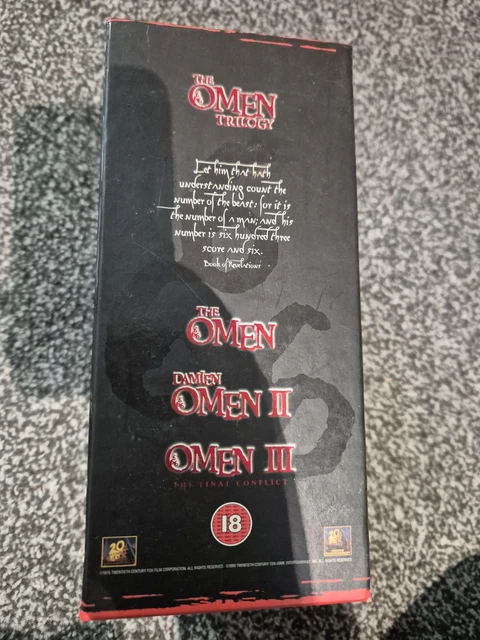 THE OMEN VHS BOX SET Trilogy 2 And 3 Sealed * Please Read Description ...