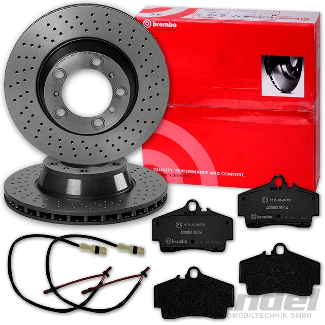 BREMBO GELOCHTE BREMSSCHEIBEN 299mm + BELÄGE HINTEN für PORSCHE 911 996 997 EUR 173,90 - PicClick DE