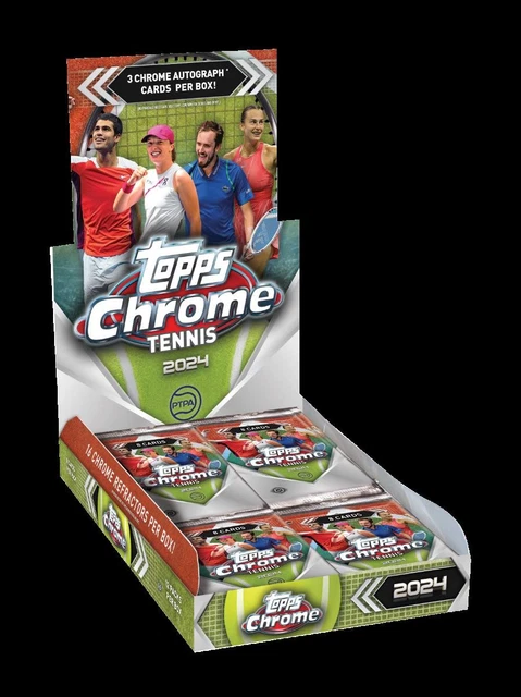 TOPPS TENNIS CHROME Hobby Box 2024 EUR 290,81 - PicClick IT