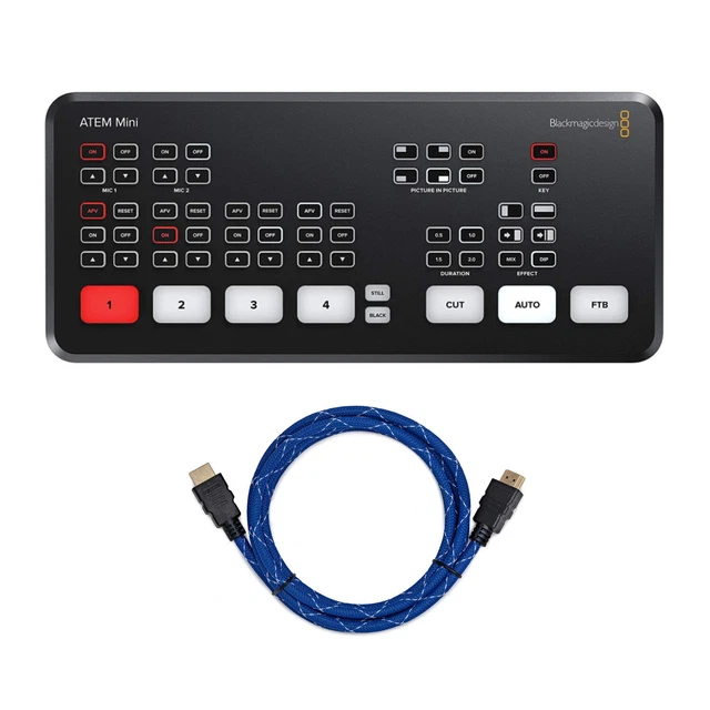 BLACKMAGIC DESIGN ATEM Mini HDMI Live Switcher Bundle EUR 221,68 ...