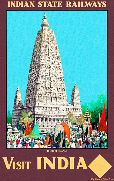 VISIT INDIA - Indian State Railways - 1930's - Travel Poster £9.65 ...