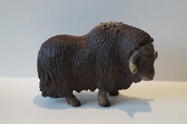 SCHLEICH 14332 MOSCHUSOCHSE Ochse musk ox Wild Life Zootiere Tier Figur ...
