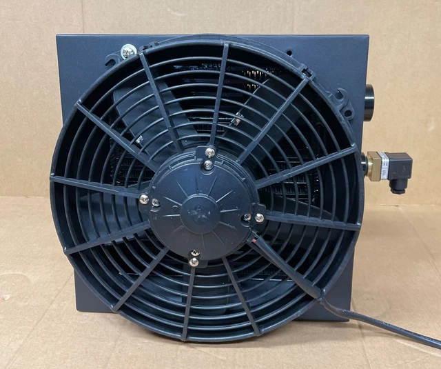 120L/MIN HEAVY DUTY Hydraulic Oil Cooler with 12V Fan Fixed Thermosta ...