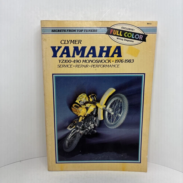 CLYMER SERVICE REPAIR Manual 76-84 Yamaha YZ 100 125 175 250 400 465 490 M413 £15.13 - PicClick UK