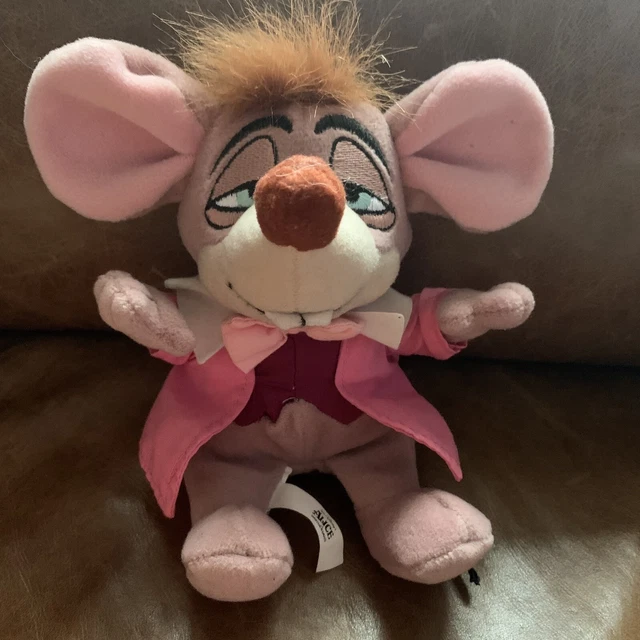 DISNEY STORE DORMOUSE Mouse Alice in Wonderland 7" Bean Bag Beanie ...