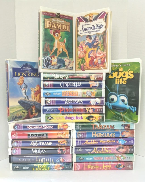 NASTRI VHS WALT Disney A Bugs Life Dumbo Fantasia Pinocchio Re Leone ...
