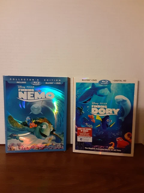 DISNEY PIXAR FINDING Nemo Blu-Ray DVD + Finding Dory Blu-Ray DVD BOTH ...