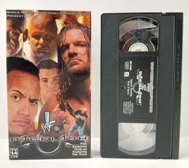 WWF HOME VIDEO BACKLASH 2000 Wrestling VHS Tape THE ROCK, STONE COLD ...