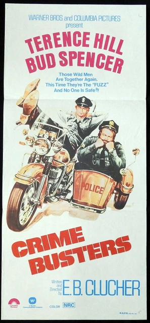 CRIME BUSTERS ORIGINAL Daybill Movie poster Terence Hill Bud Spencer ...