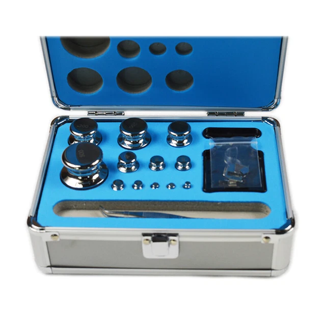 25PCS/SET LAB F1 Grade 1mg-1kg Calibration Weight Kit in Case Stainless ...