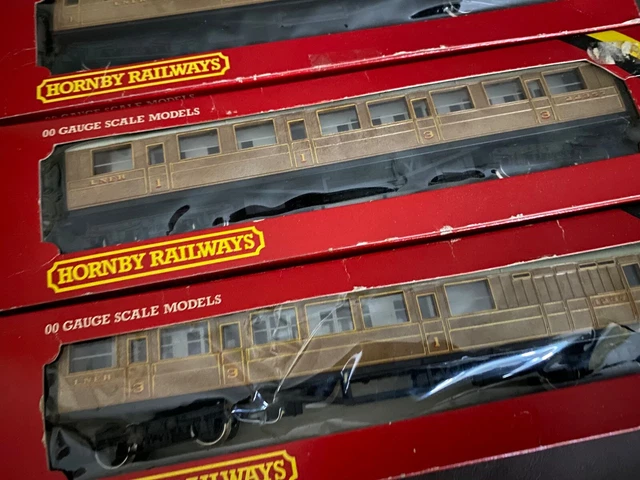 THREE HORNBY OO Gauge LNER Sleeper 1st Train Railway Carriages Boxed £ ...
