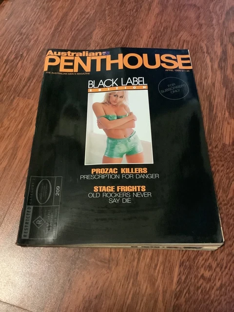 AUSTRALIAN PENTHOUSE BLACK Label Magazine Subscribers April 1999 $22.50 ...