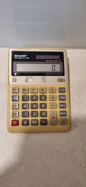 SHARP ELSI MATE EL-1128 Scientific Calculator - Solar Cell Calculator - Vintage EUR 33,55 ...