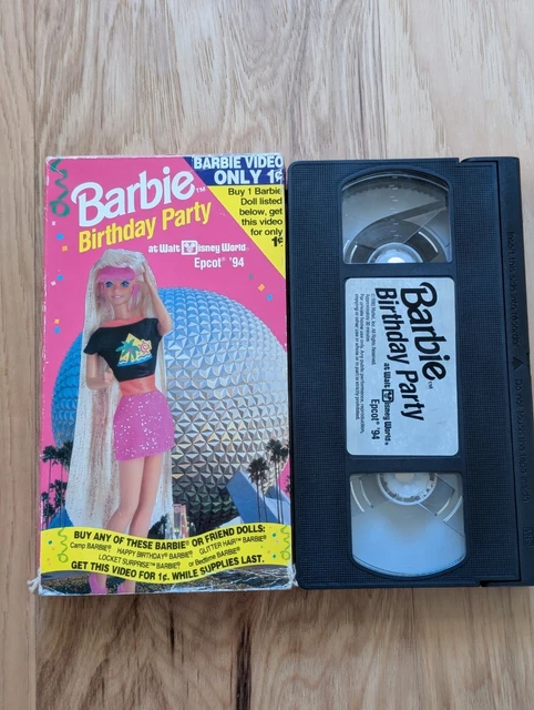 BARBIE BIRTHDAY PARTY at Walt Disney World Epcot '94 (VHS, 1993 ...