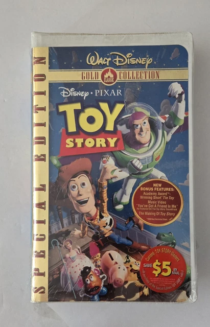 TOY STORY (VHS, 2000, Special Edition Clam Shell Gold Collection) New ...