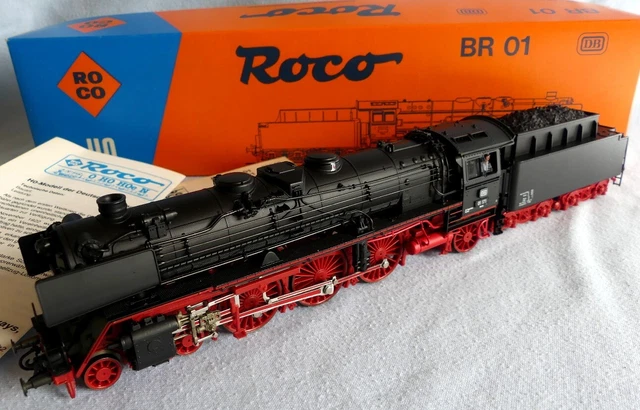 ROCO HO 43242 Gleichstrom Dampflok BR 01 DB analog. Betr. Nr. 01171 EUR ...