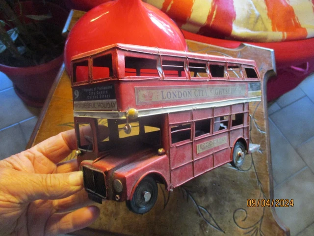 ANCIEN LONDON BUS Anglais en Tôle création actuelle Asie English Double ...