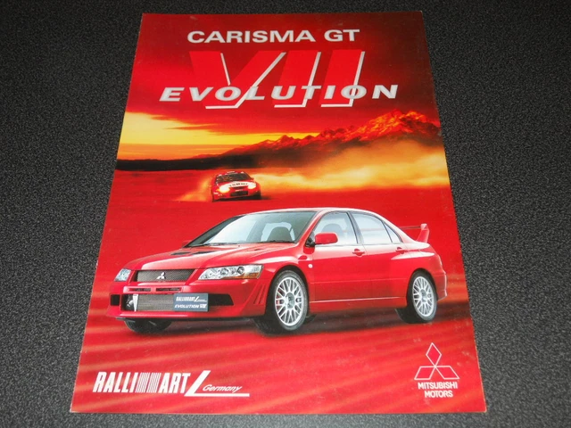 MITSUBISHI LANCER EVOLUTION VII Ralliart brochure catalogue - édition ...