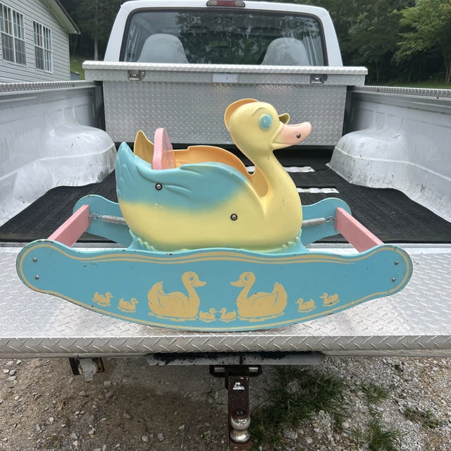 VINTAGE RARE 1960S Delphos Bending Spring Loaded Shoofly Duck Ride On ...