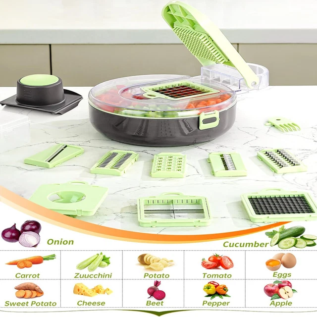 NEW 29.5*9.5CM FOOD Cutter 8 Interchangeable tools Hand Protector Egg ...