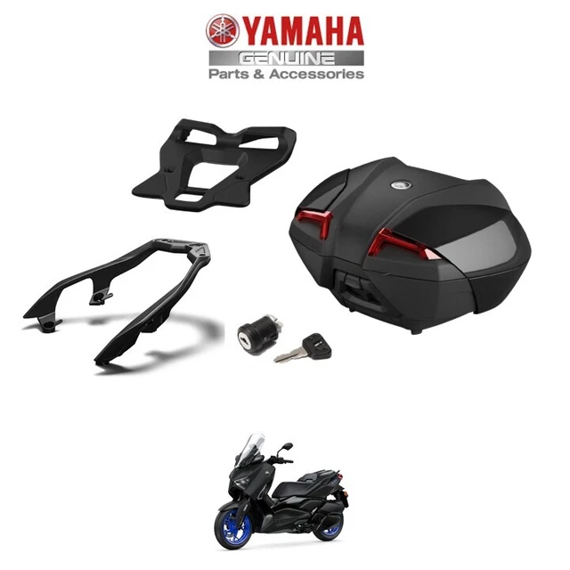 GENUINE YAMAHA XMAX 125/300/Tech Max >2023 45l Top Box Kit Gloss Black ...
