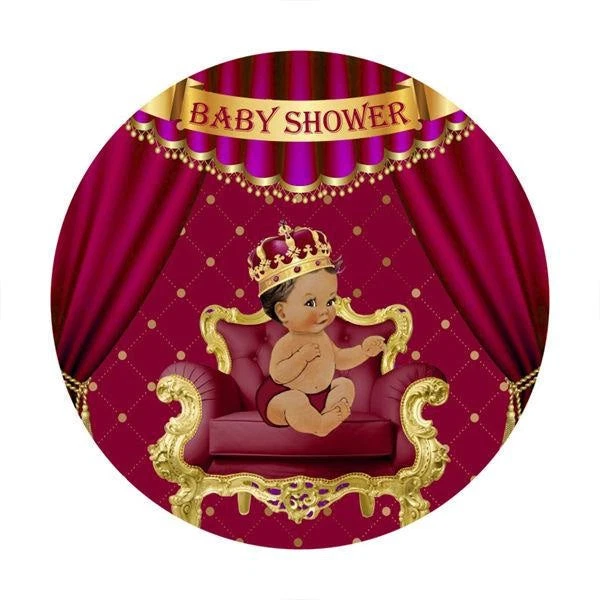 LITTLE PRINCESS RED Theme Round Baby Shower Backdrop $37.79 - PicClick AU