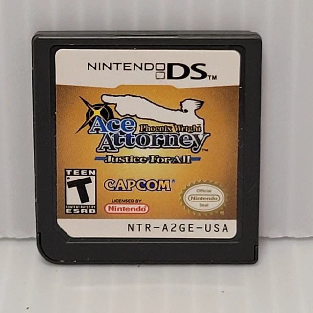 PHOENIX WRIGHT: ACE Attorney Justice for All (Nintendo DS, 2007, solo ...