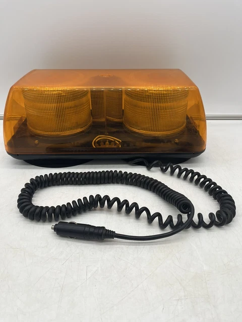 ECCO AMBER DOME Rotator Mini Lightbar Model 5350 Alternating Strobe ...