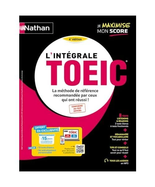 L'INTÉGRALE TOEIC - 2024 - La méthode de référence pour réussir le TOEIC, S £35.14 - PicClick UK