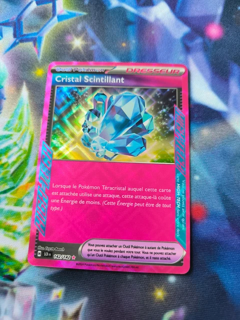 CARTE POKÉMON CRISTAL Scintillant 142/142 EV07 Couronne Stéllaire SCR ...