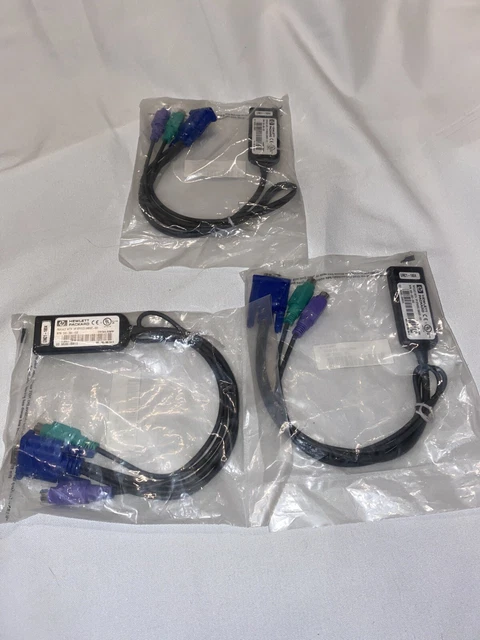 ADAPTATEUR CONSOLE IP HP 286597-001 KVM dongle - câble HP RJ45 vers PS2 ...