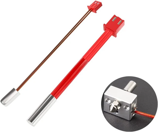 LEOWAY SPRITE EXTRUDER Pro Heater Cartridge Tube and and Thermistor kit ...