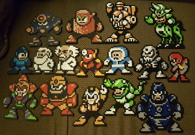 MEGA MAN 8-BIT Perler Bead Pixel Art Sprite -- 70+ Options! CAPCOM ...