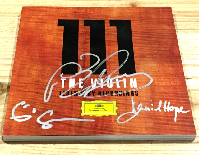SIGNED ZUKERMAN SHAHAM DANIEL HOPE The Violin 111 Legendary Recordings ...