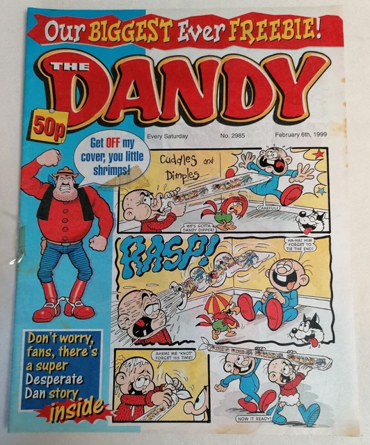 COMIC - VINTAGE British Comic The Dandy Fun For Boys & Girls No. #2985 ...