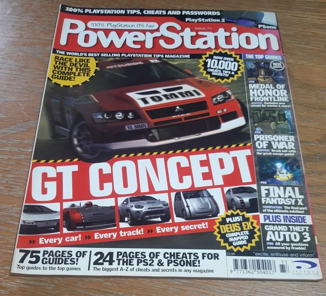 POWERSTATION PLAYSTATION MAGAZINE Issue Number 77 Final Fantasy X PS1 ...