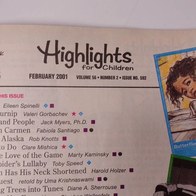HIGHLIGHTS FOR CHILDREN Magazine Feb 2001 #592 Lincoln Hockey Puzzles ...